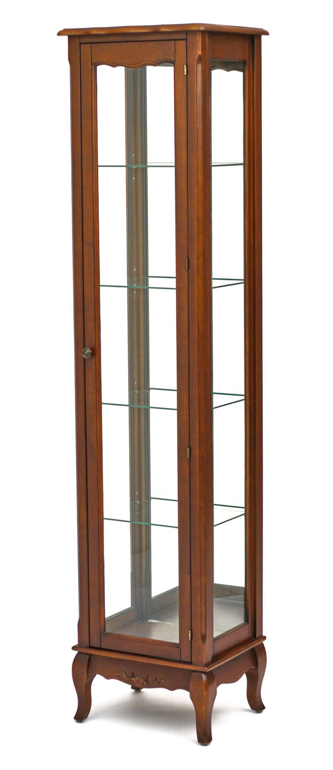 Витрина деревянная со стеклом Прованс Maria&Stefania, 45х37х190 см, "Belveder" ST9319-FB