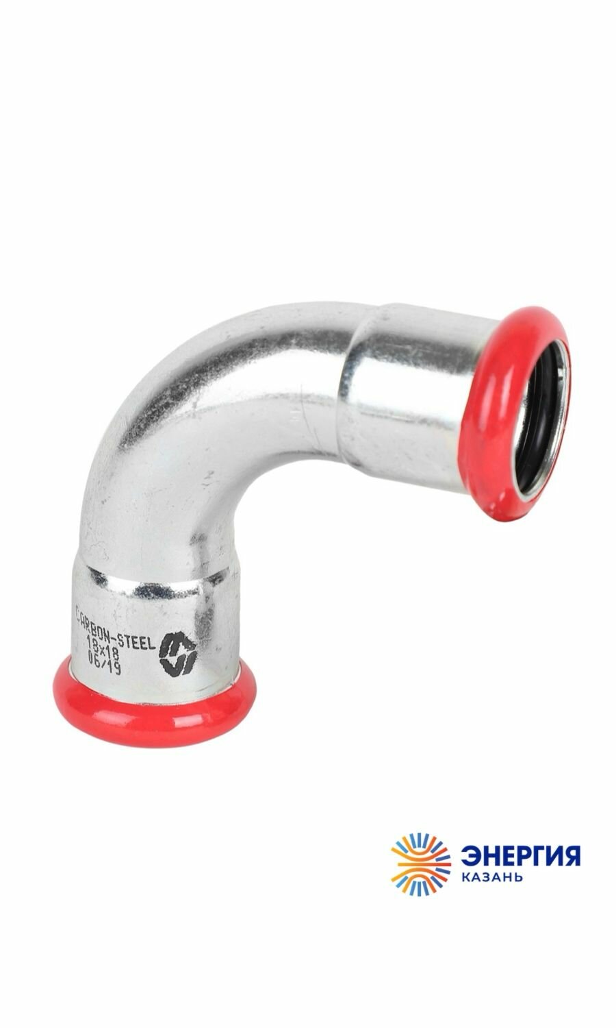 Колено 28 MVI, сталь, покрытие оцинкованное, цвет серебристый