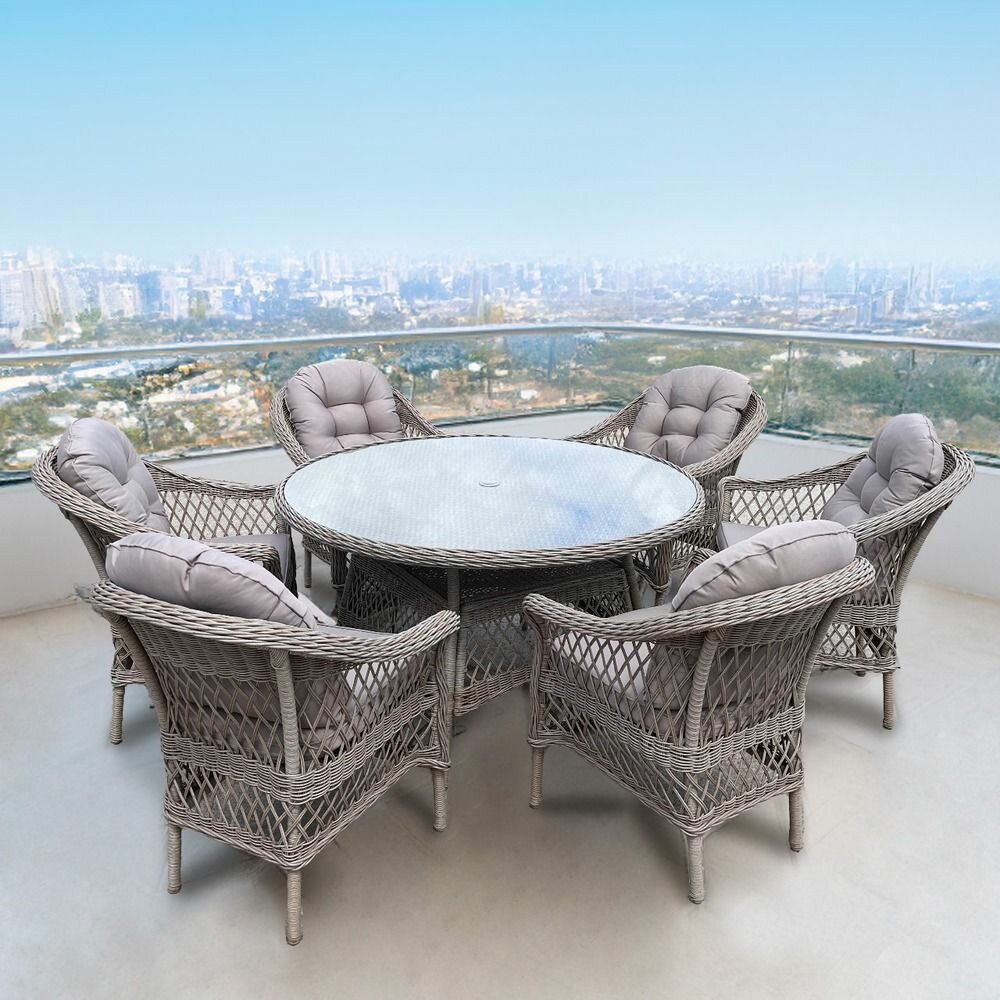 Комплект мебели 6+1T219/LV-217 Beige (6+1) (Afina Garden)