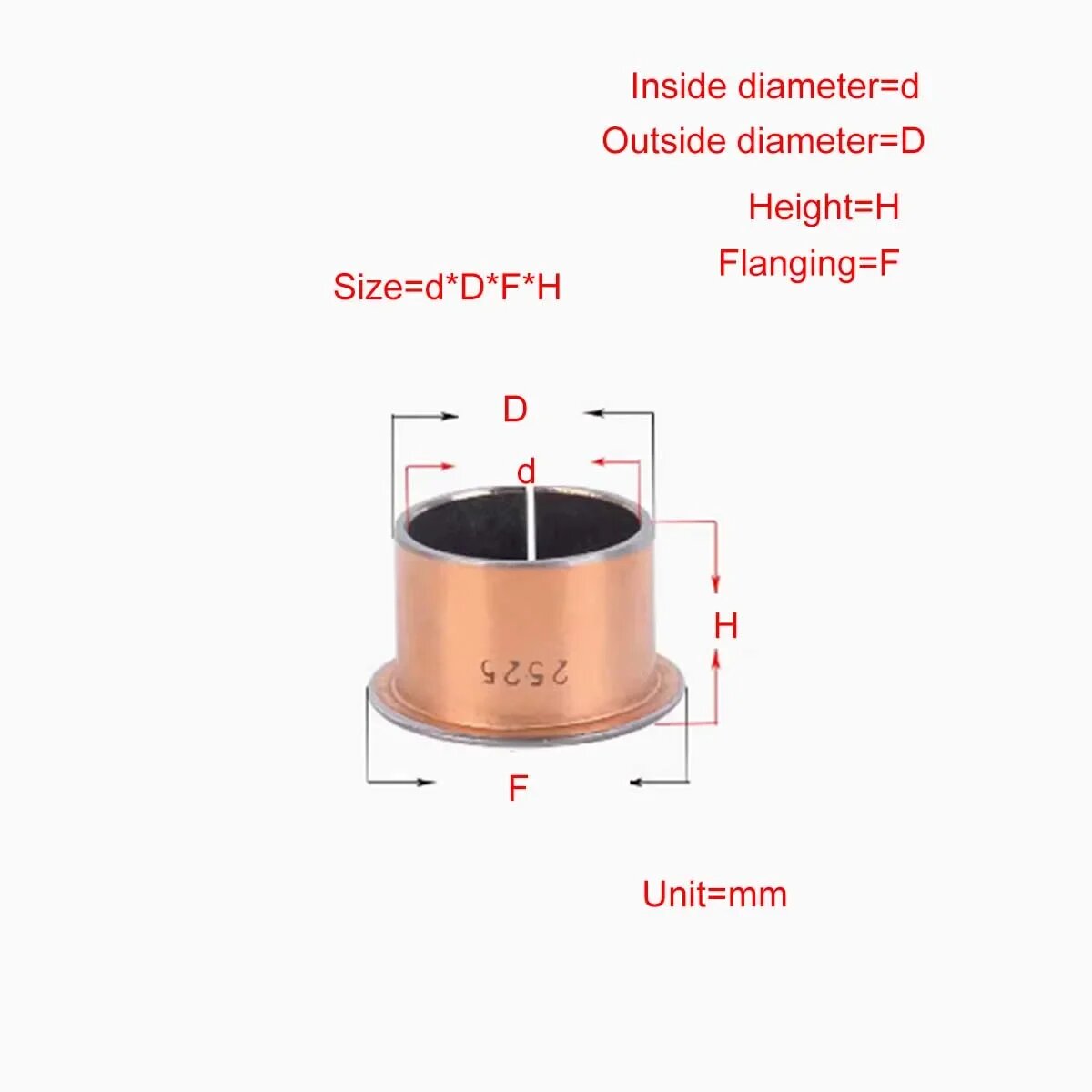 Направляющая втулка медная композитная M6-M16/30