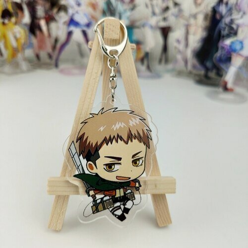 Брелок для ключей аниме «Атака титанов» Эрен Йегер Микаса Акерман Армин Арлерт Эрвин Смит акриловая сумка подвеска брело