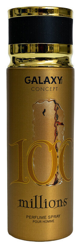 Дезодорант для подмышек Galaxy Concept Дезодорант парфюмированный мужской 100 Millions