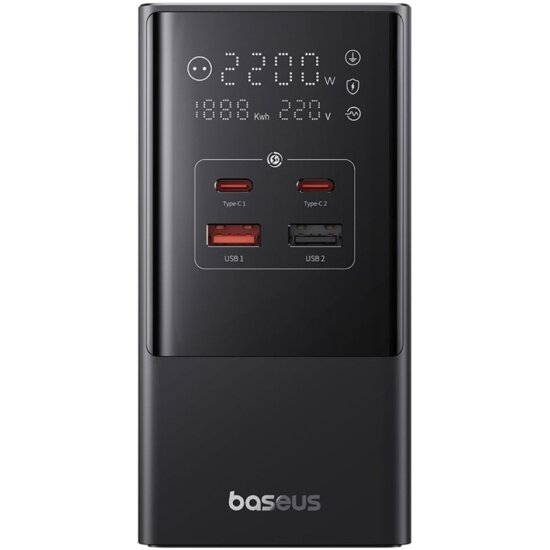 Сетевое зарядное устройство Baseus E00023606113-00 3AC+2А+2C, 35Вт, черный