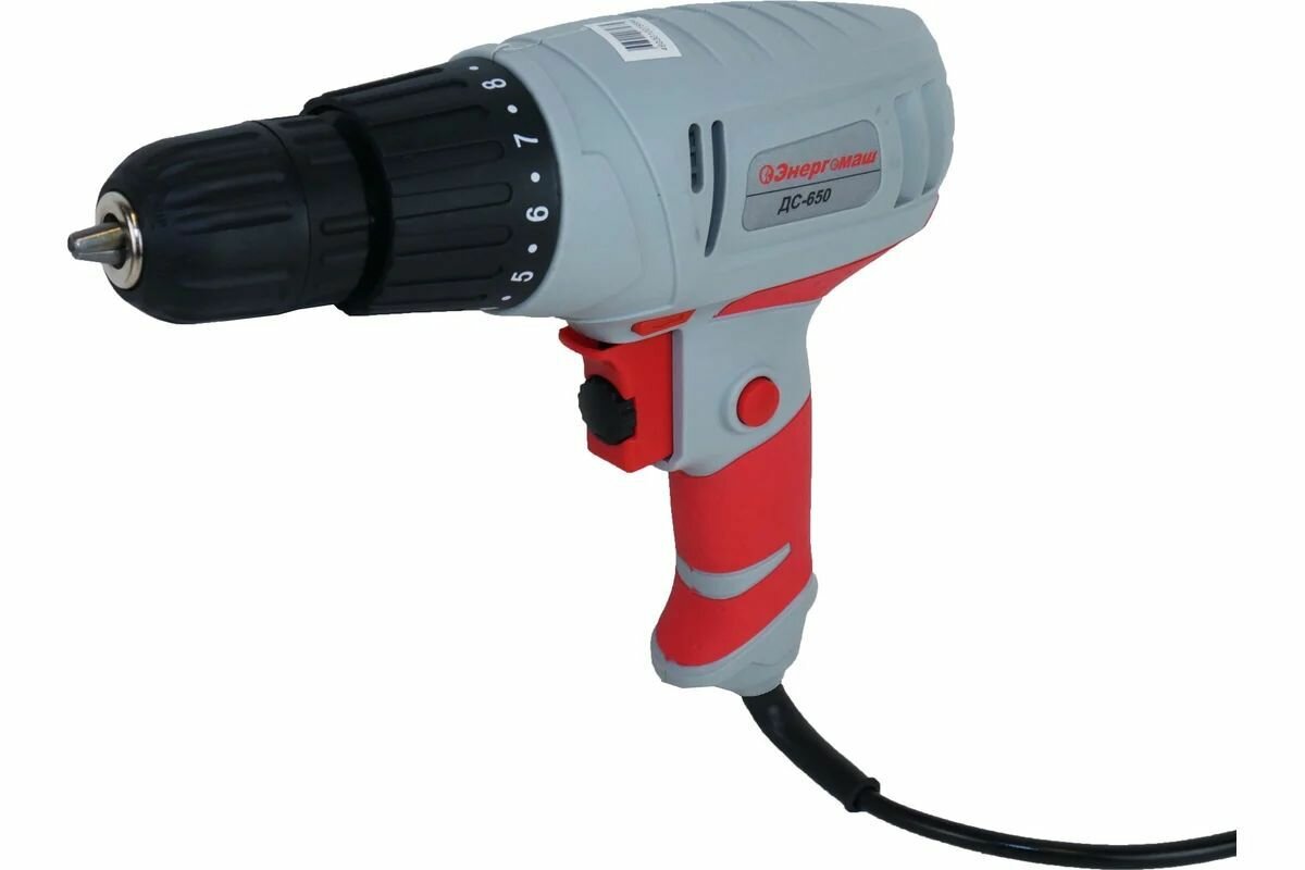 Безударная электрическая дрель-шуруповерт Энергомаш 650Вт ДС-650
