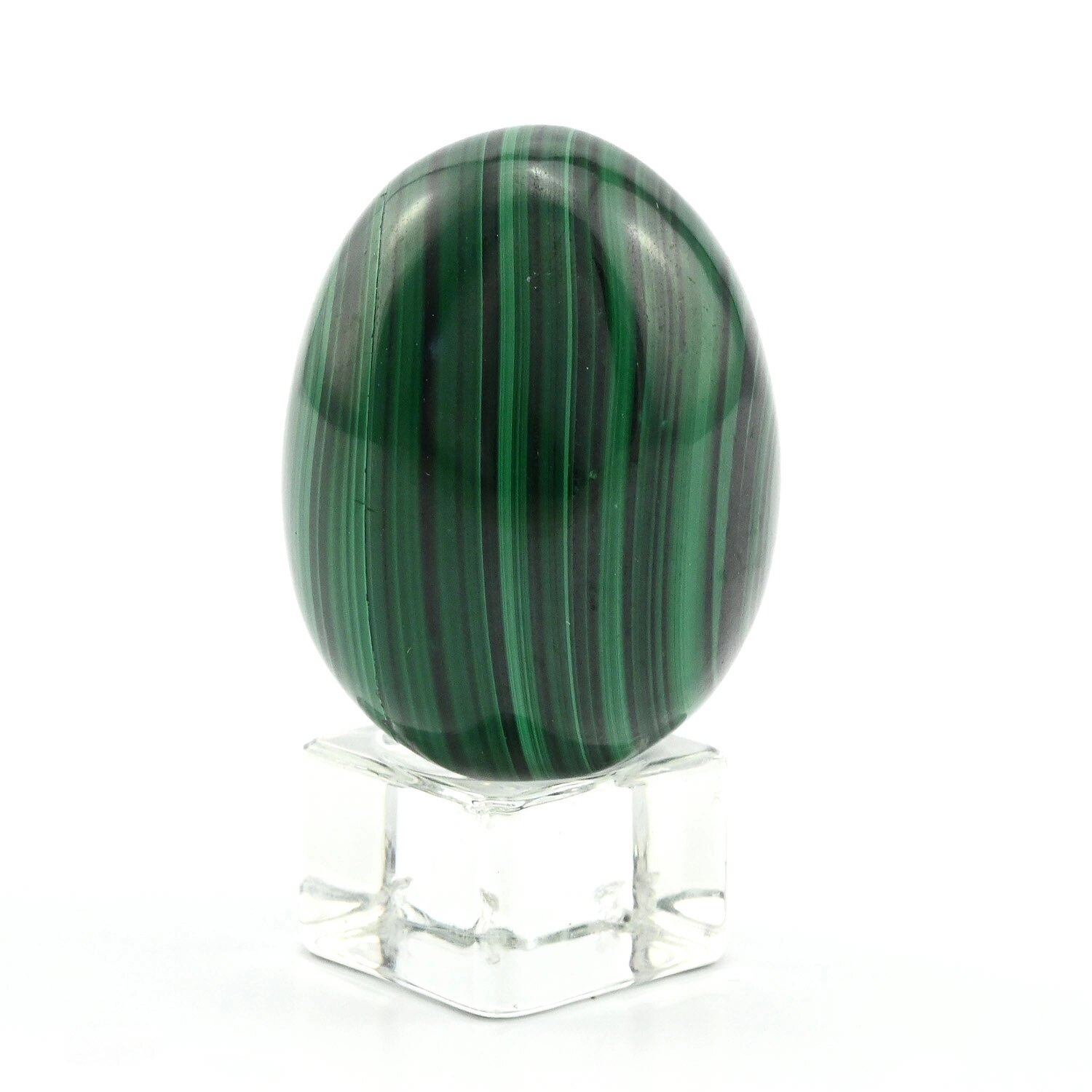 Яйцо из камня малахит 38*38*49мм, 151г .