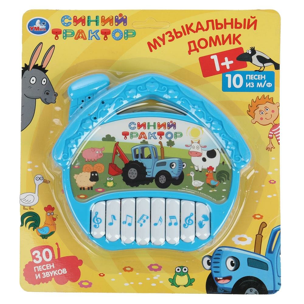 Музыкальный Домик 30 песен и звуков "Синий Трактор" УМка 1607M329-R2 (192)