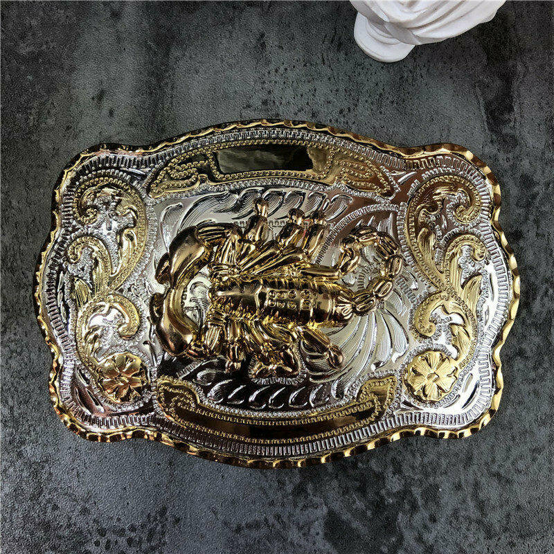 Ковбойская пряжка для ремня мужская 40 мм с золотой скорпион бляхи на ремень мужской