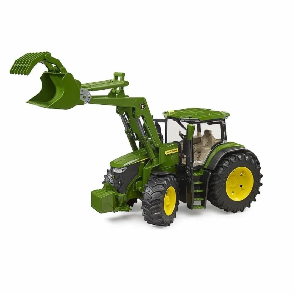 Трактор Bruder "John Deere", с погрузчиком, для детей 5-7 лет — фото 1