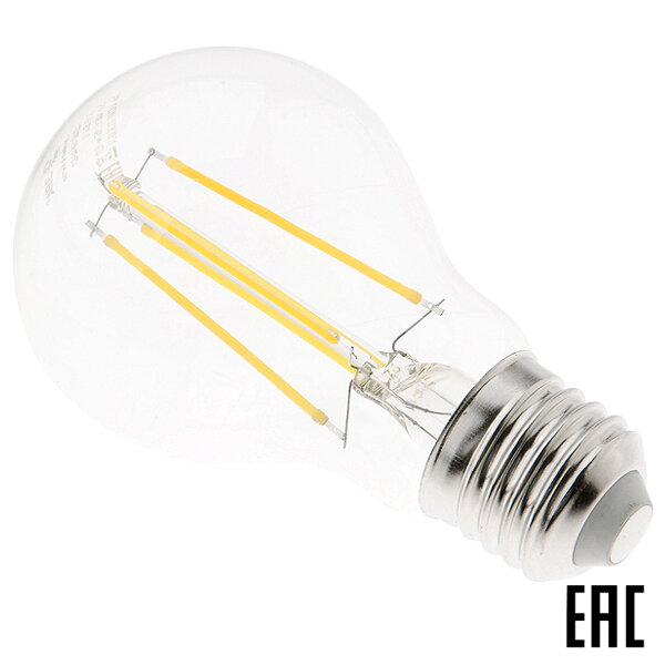 Лампа 15Вт F-LED A60-15W-840-E27 1950Лм 4000К светодиодная "груша" холодный белый свет (ЭРА) Б0046983 (4 шт. в комплекте)