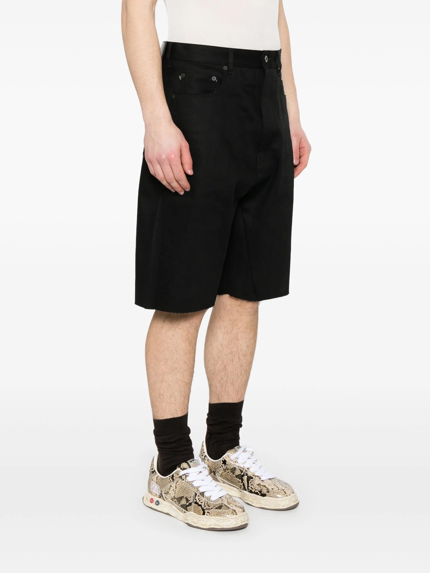 Шорты Rick Owens Geth Cut-Offs, размер M, черный — фото 1