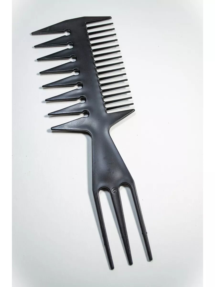 Расчёска Royal Rose Стайпер, пластик, для мелирования волос, черная