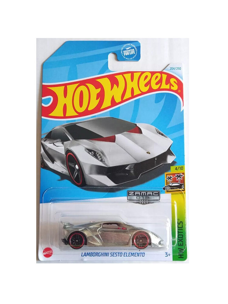 Машинка Mattel Hot Wheels 2024 Zamac Lamborghini Sesto Elemento
