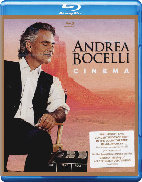 Andrea Bocelli - Cinema (2015) Blu-ray (блю рей)