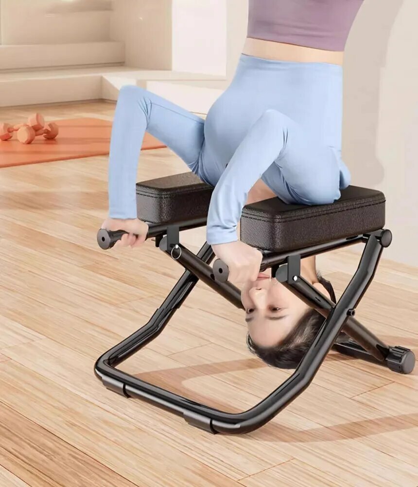 Стул "Yoga Chair", складной, для йоги, с функцией перевертыша, черный