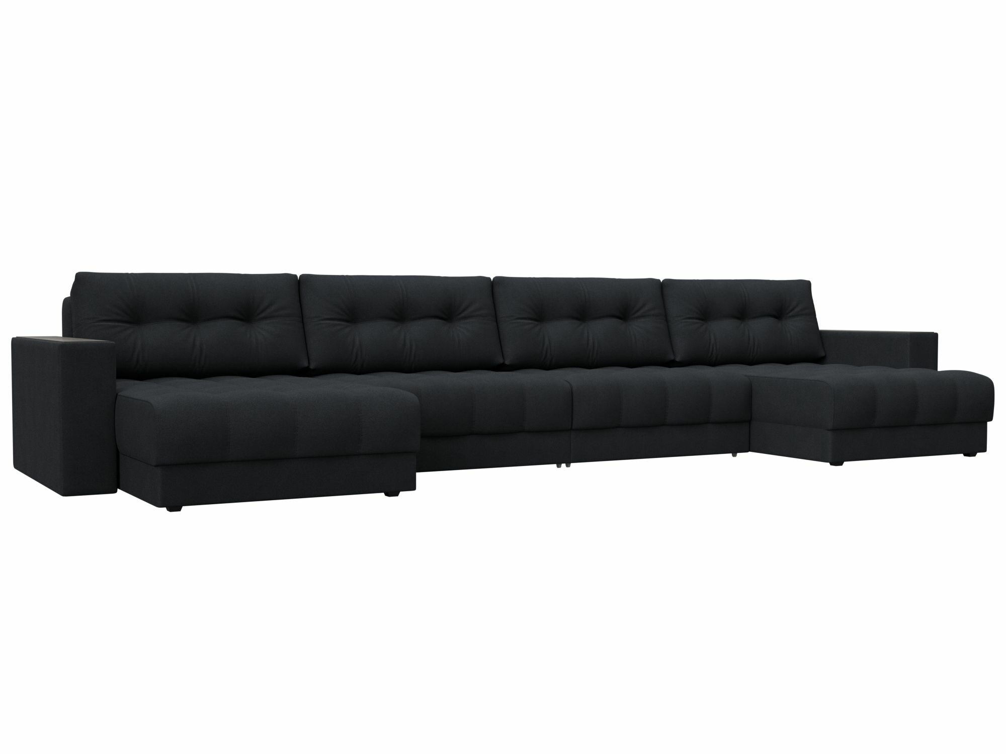 Диван П-образный с декором Бруно НПБ Лонг, Замша