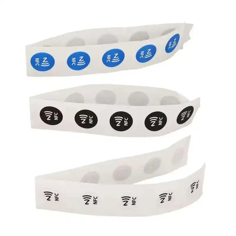 Клейкие NFC метки XMSJ 215 504 байт white 10pcs
