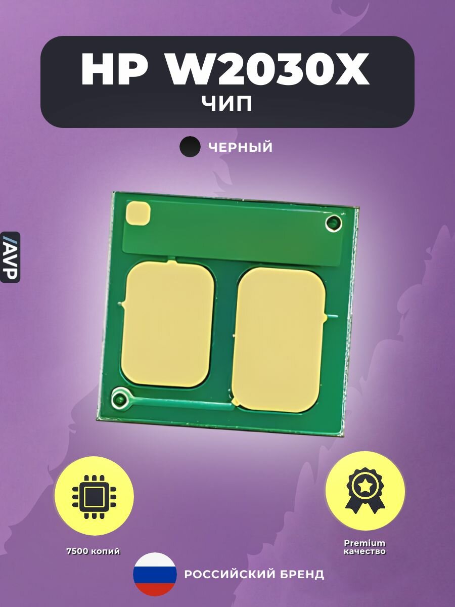 Чип для картриджа HP W2030X (415X) для принтера Color LaserJet M479fnw M479fdn M479dw M479fdw, черный