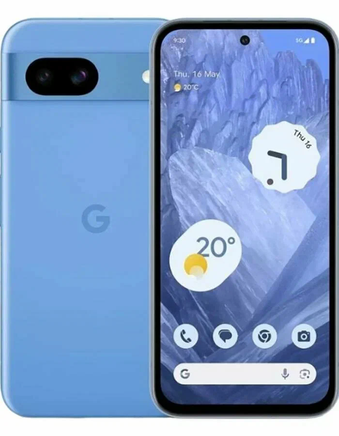 Смартфон Google Pixel 8A 5G 8/128 ГБ USA version, Dual: nano SIM + eSIM, Bay (голубой)