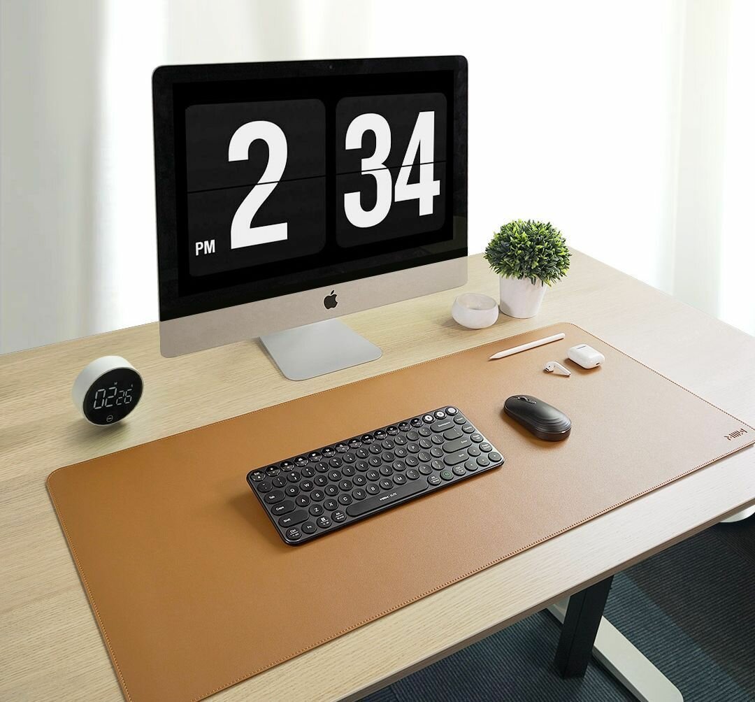 Коврик для мышки Xiaomi "MiiiW", игровой, ПВХ/резина, 900x400х1,8 мм, горчичный