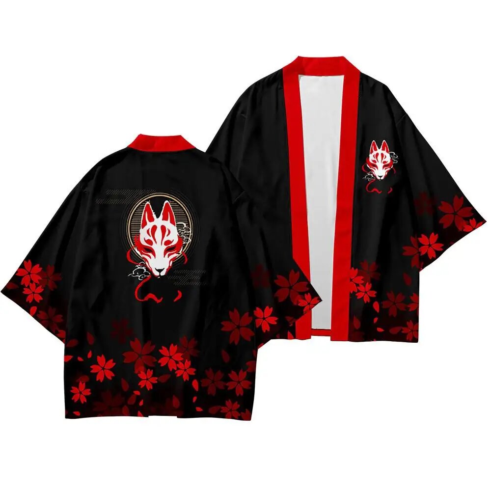 Японский кимоно комплект CEARPION полиэстер Красный, 2XL, Kimono Cardigan 1