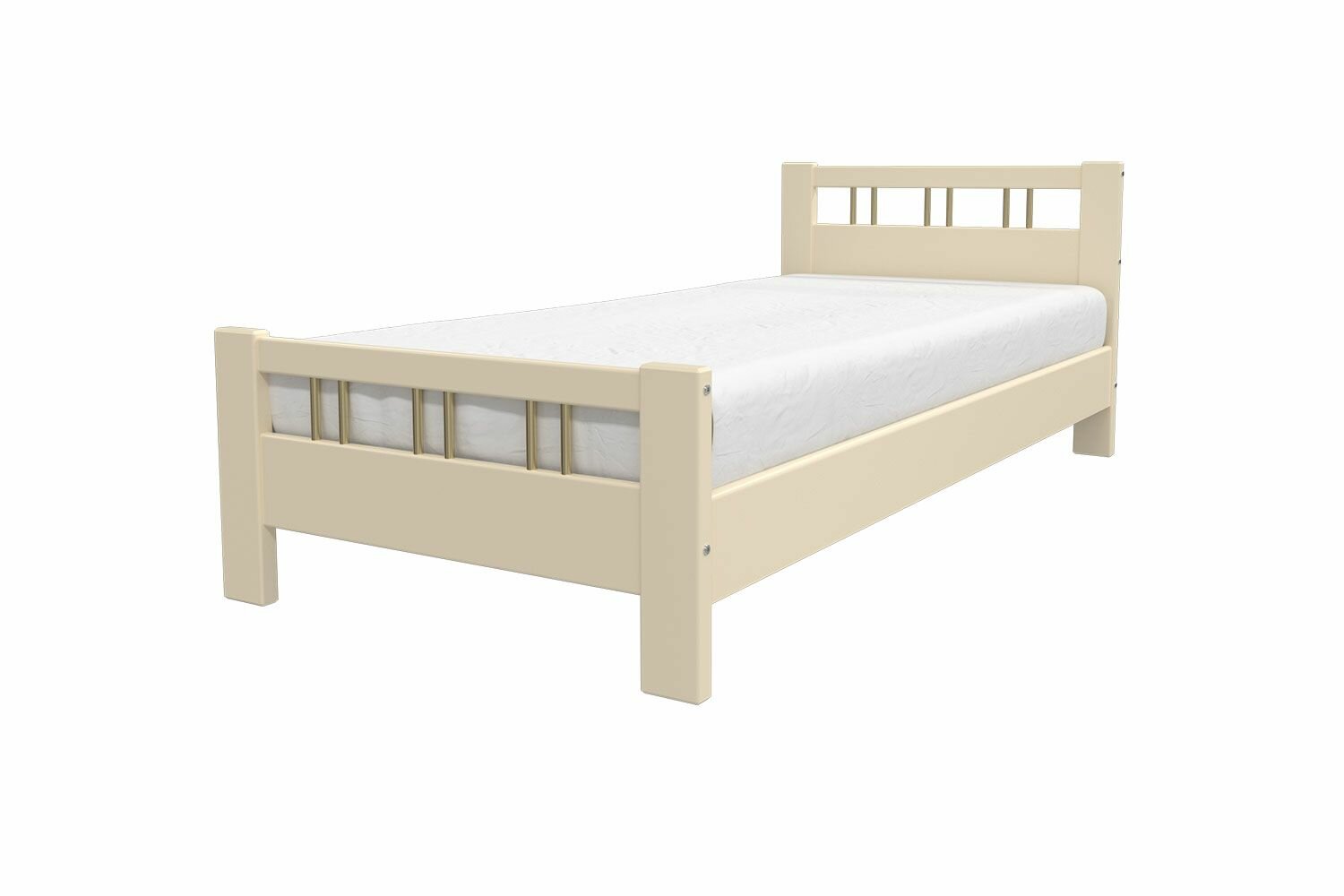 Вероника-3 Кровать Слоновая кость 90х200