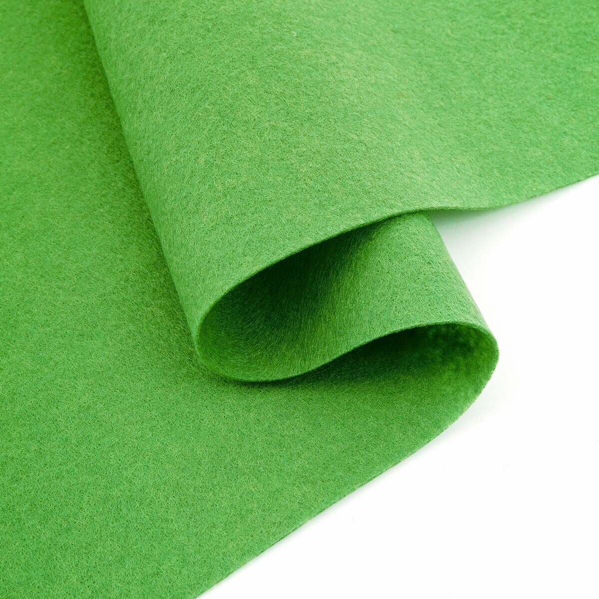 Фетр листовой мягкий 1 мм, 30*45 см, 10 шт (упак), HEMLINE Hobby (9 весенняя зелень)