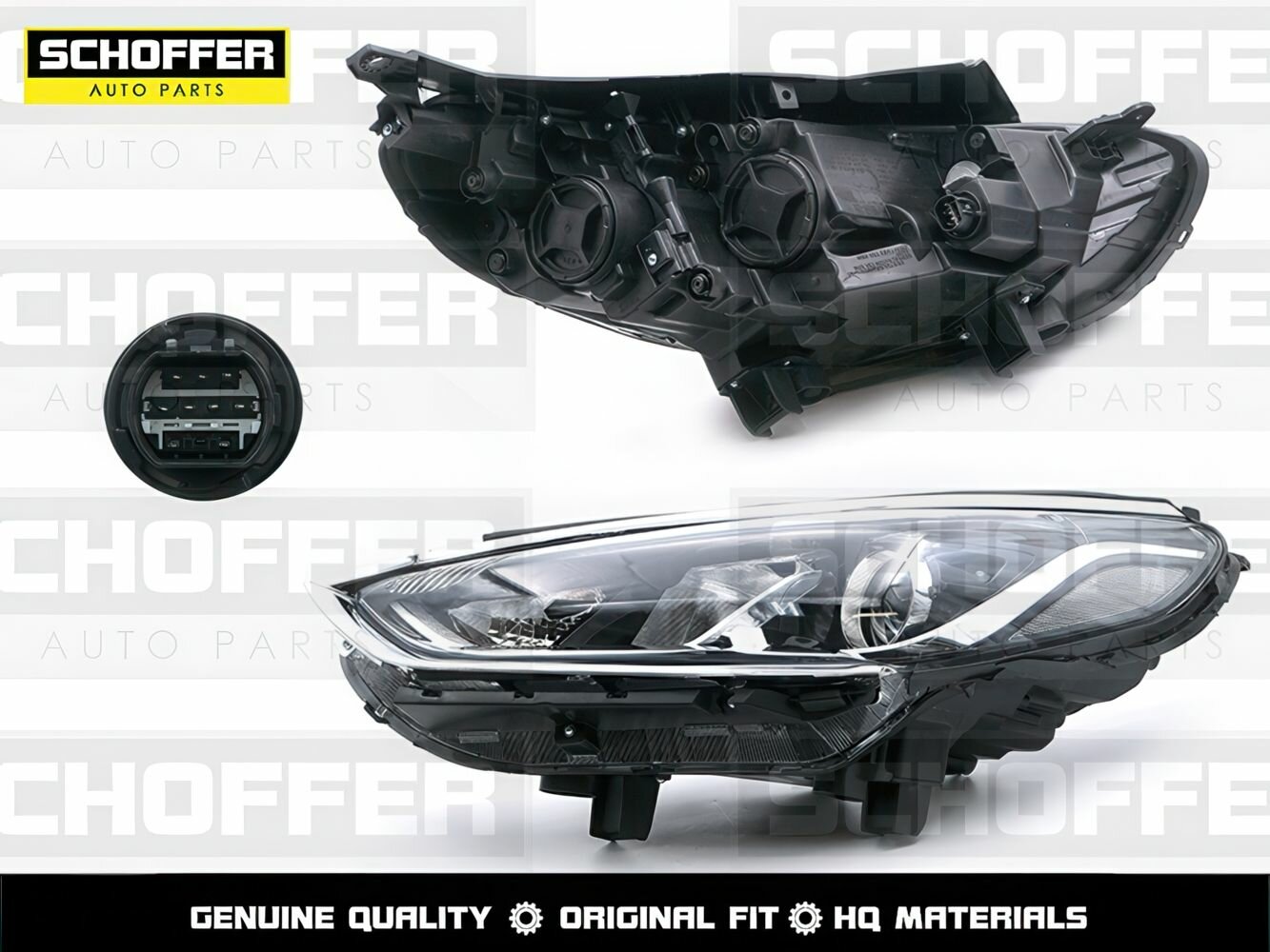 Фара левая галоген, для Хендай Соната 7 LF VII 2017-2020 Hyundai Sonata 7 LF VII 2017-2020, артикул SHF-12062, производителя SCHOFFER