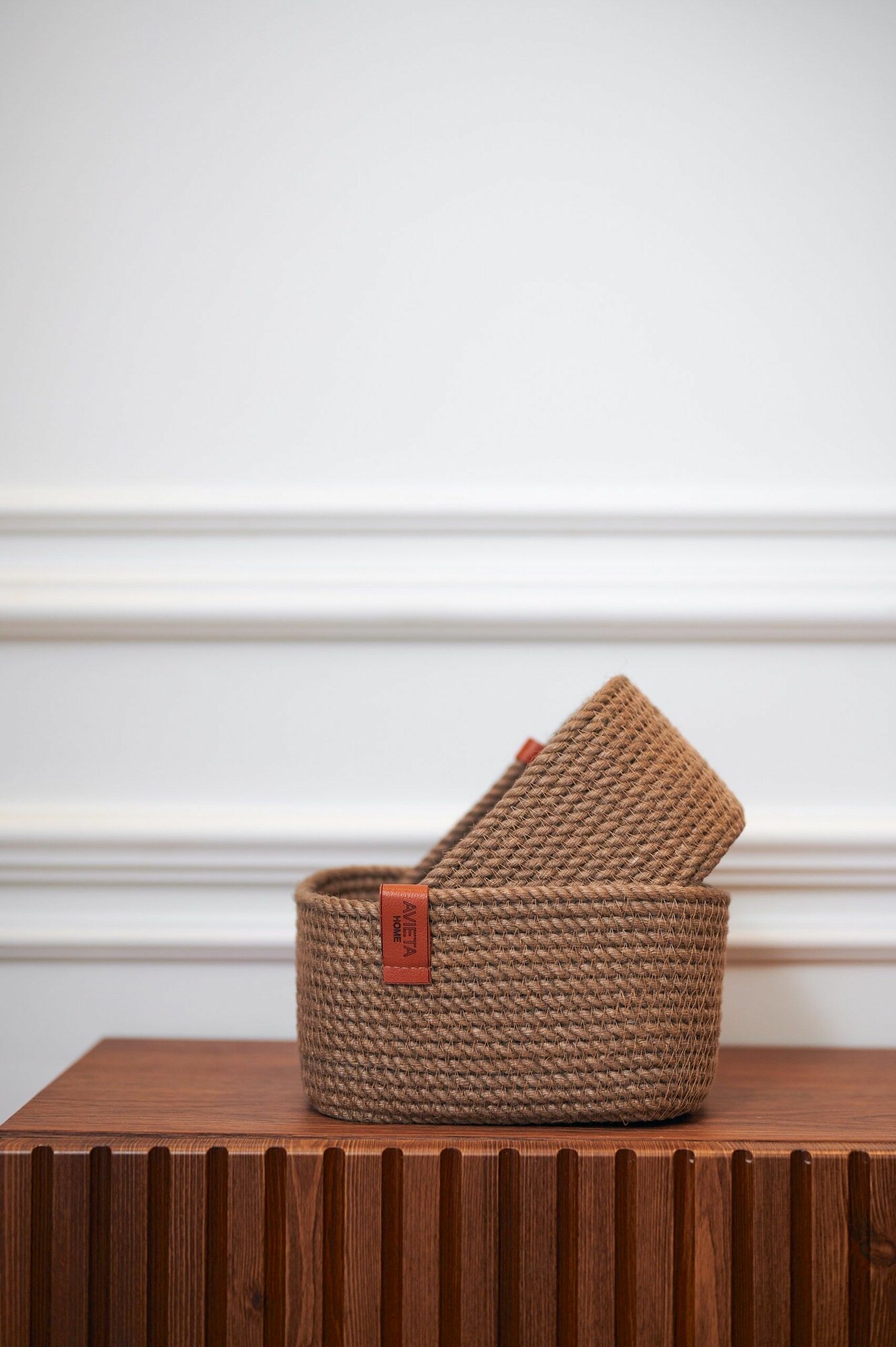 Набор прямоугольных корзин для хранения полотенец, флаконов в ванную комнату, на кухню