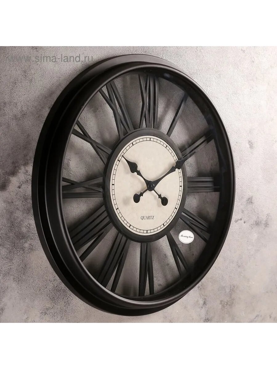 Большие интерьерные часы в стиле Лофт