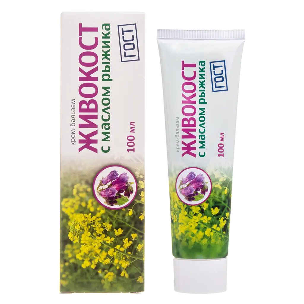 Живокост крем-бальзам для тела с маслом рыжика 100 мл 1 шт