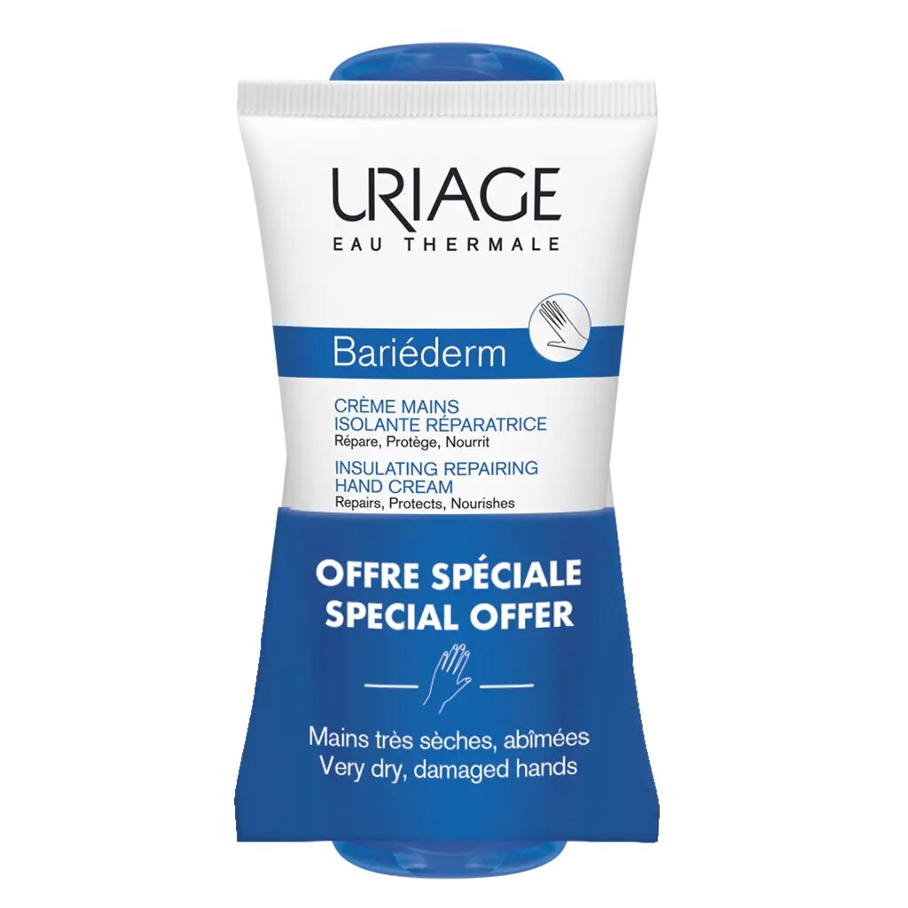 Uriage Bariederm-CICA Изолирующий восстанавливающий крем для рук 50 мл 50 мл 2 шт
