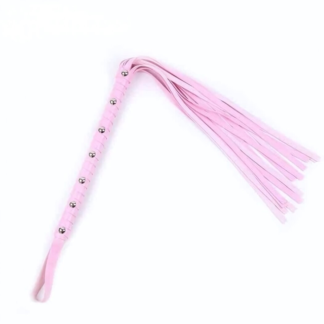 Плеть 'ONJOY BDSM' розовая, 58см, искусственная кожа, для пары