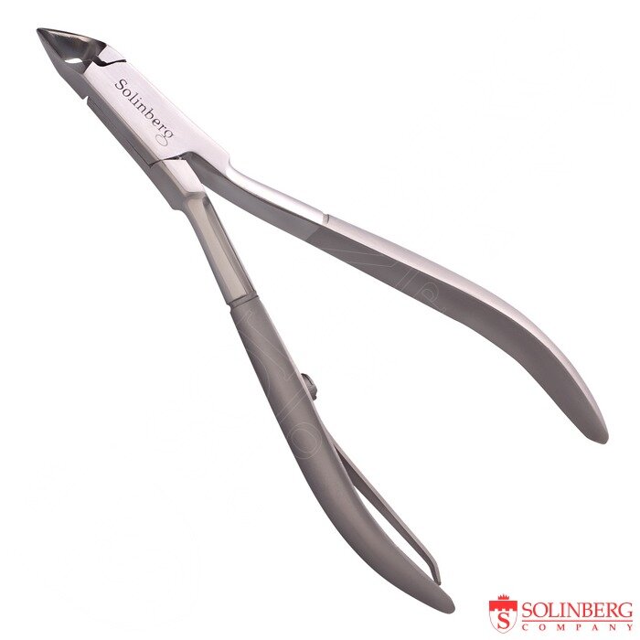 Кусачки маникюрные Solinberg 102 "Classic Line", матовые, одинарная пружина, лезвия 6мм.