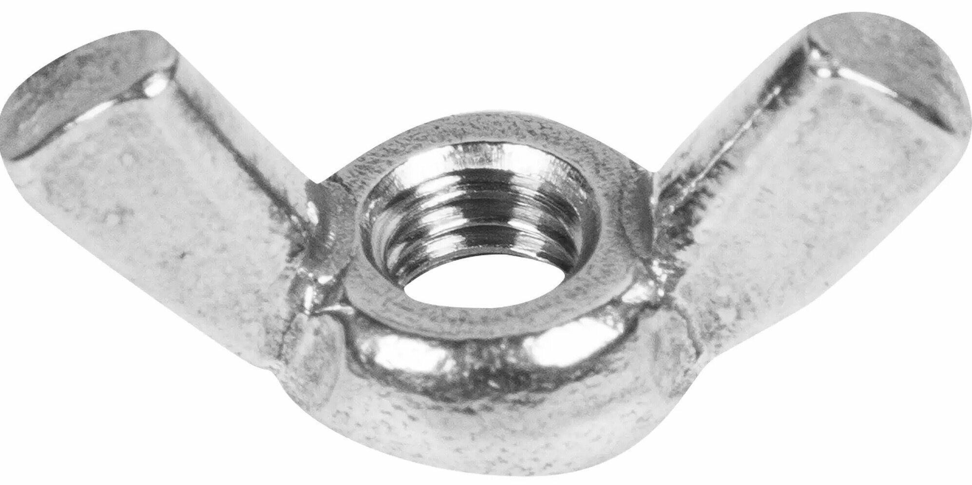 Гайка Стройбат DIN315 барашковая из оцинкованной стали, М8, 6шт. / крепеж