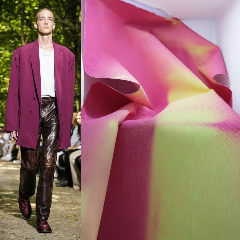 Термохромная ткань Martin, розово-желтая, полиэстер