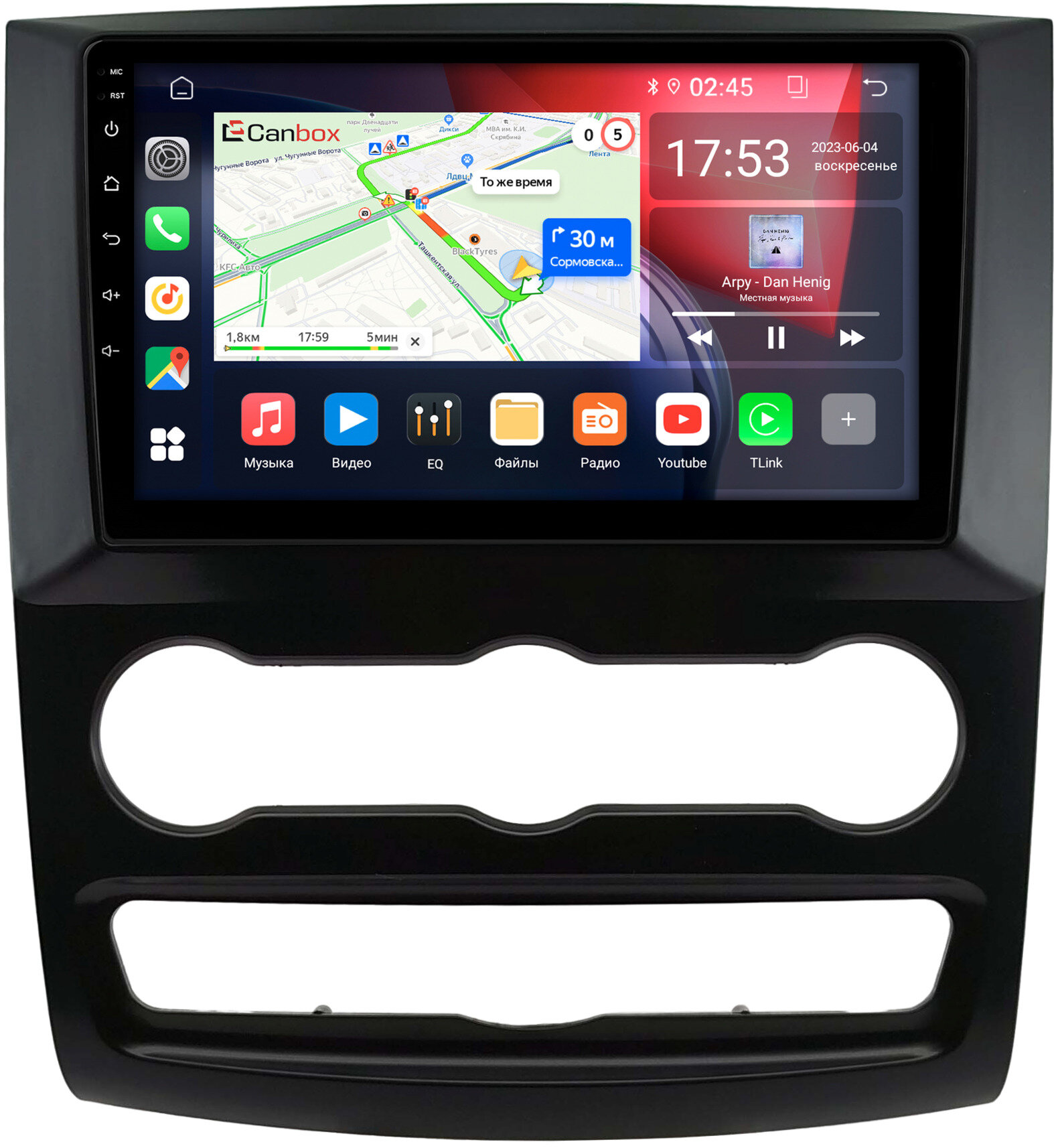 Штатная магнитола Mercedes-Benz Sprinter (w906) 2006-2018 Canbox RS10-0319 1.5/32 на Android 10 (IPS, DSP, CarPlay)