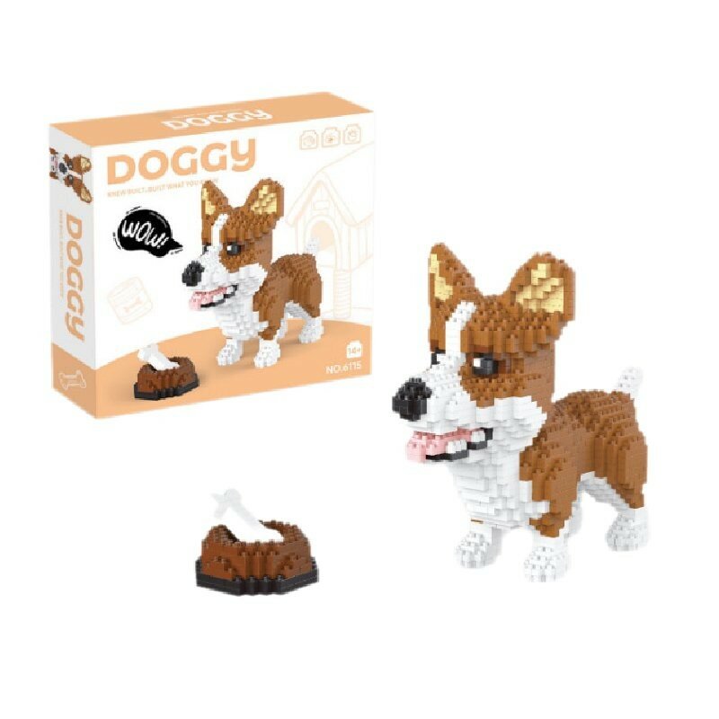 Micro block titanic and louvre building set for creative fun corgi