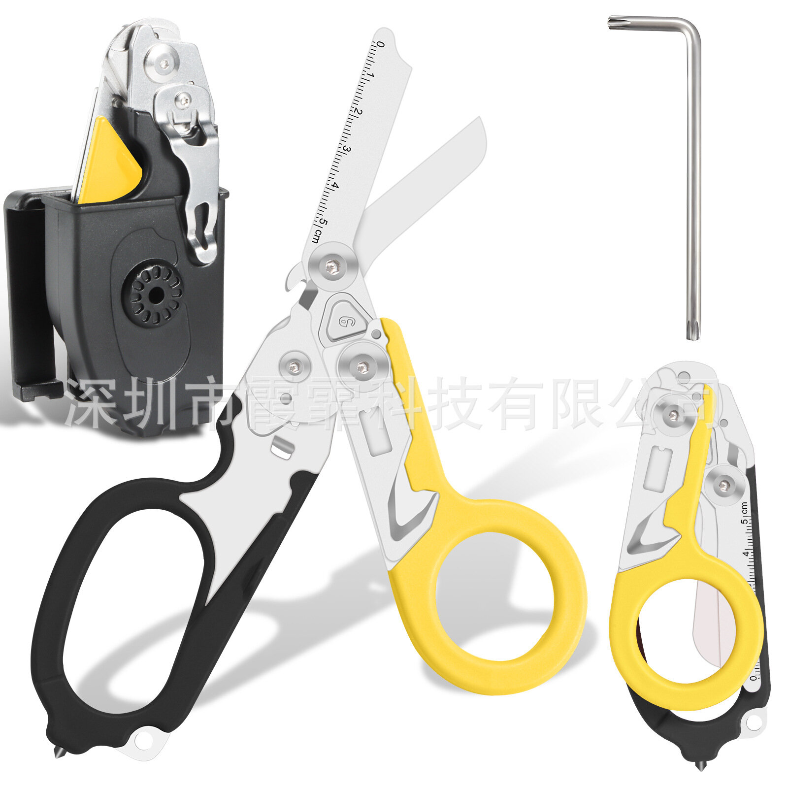 6-в-1 Многофункциональные ножницы Raptor с чехлом K, коробкой для хранения, аварийным спасением, могут разбить автомобильное стекло, складные, удобные для переноски