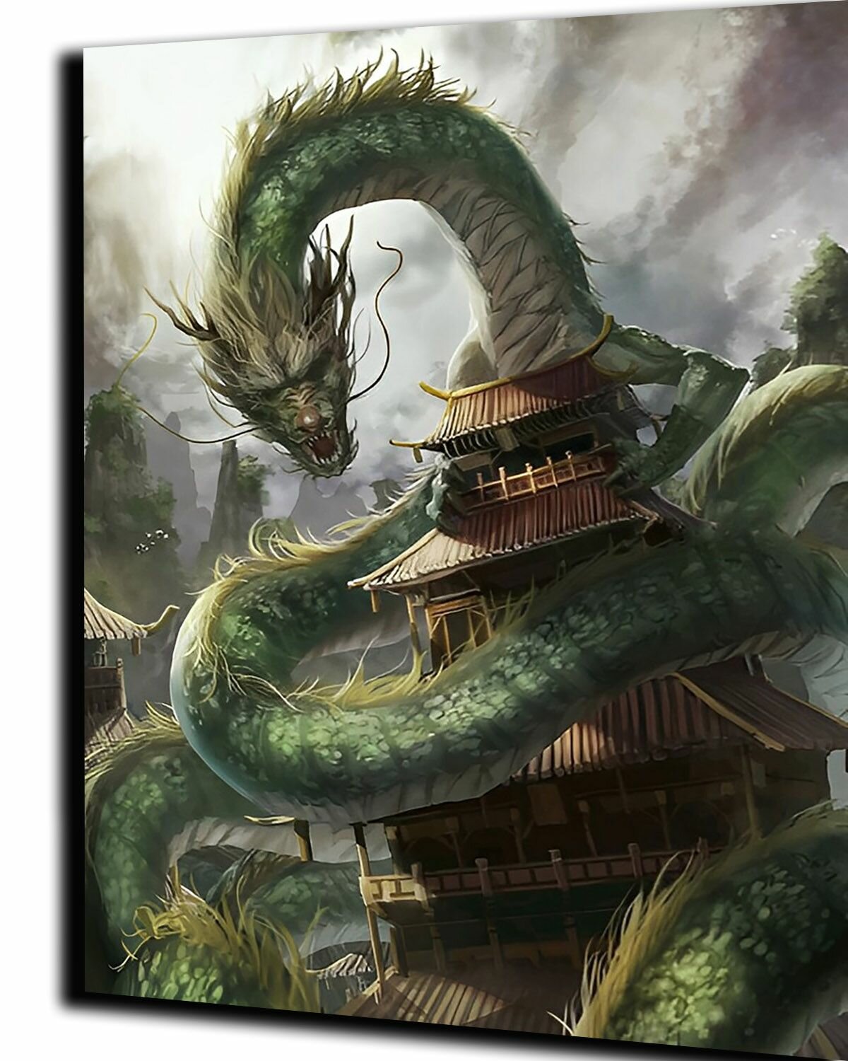 Алмазные Мозаики "летающий дракон"40x60cm