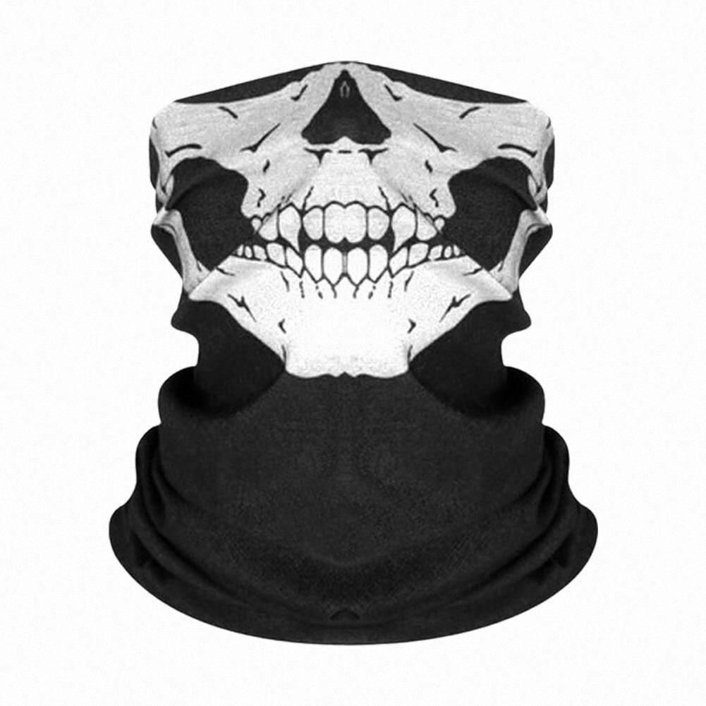 Солнцезащитный шарф с черепом и призраком для лица для езды на велосипеде на открытом воздухе