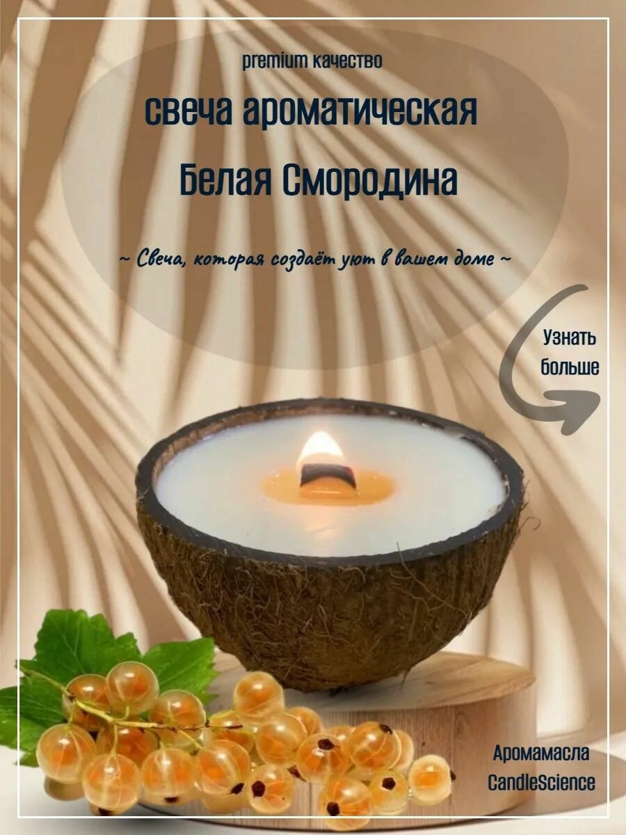 Аромасвеча M CandleScience White Currant