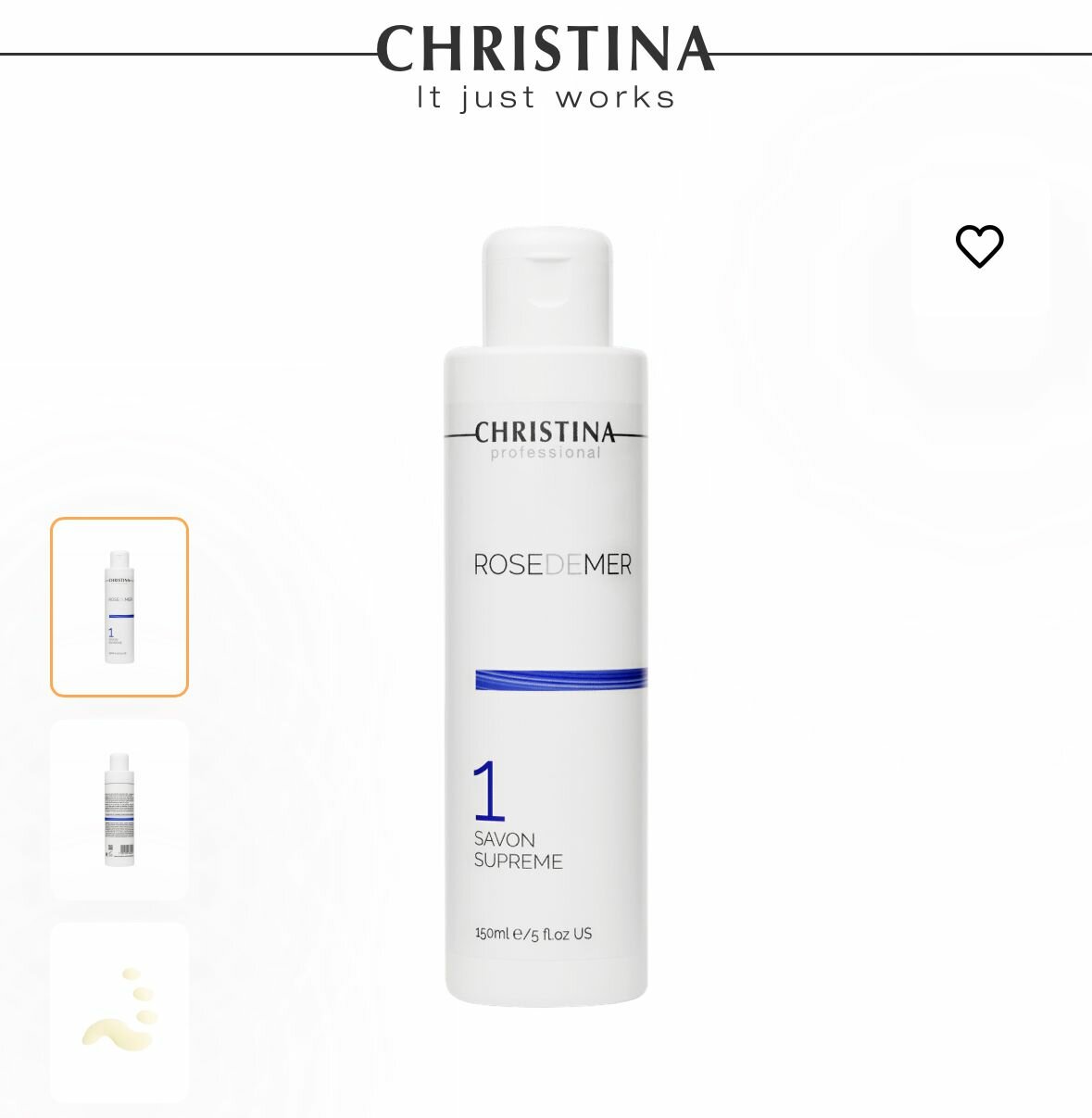 Christina Rose de Mer Savon Supreme Очищающее мыло (шаг 1), 150 мл