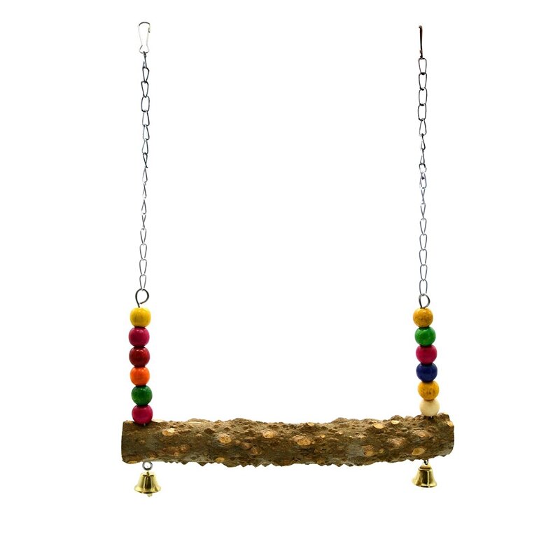 Игрушки-качели для кур из натурального дерева для обучения кур, больших птиц, попугаев ара