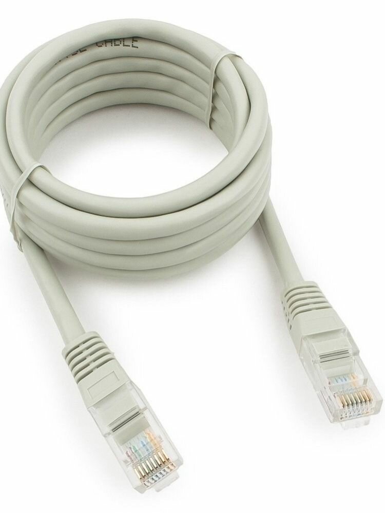 Шнур патч-корд UTP Gembird PP12e 3м, 5е литой