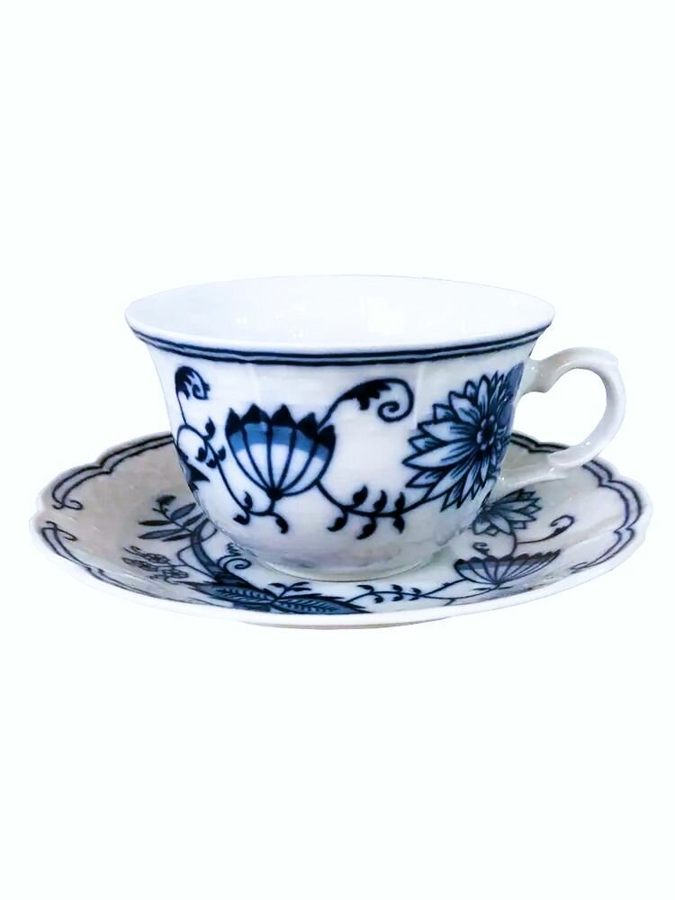 Чашка с блюдцем "Натали" 225 мл "Луковичный декор"