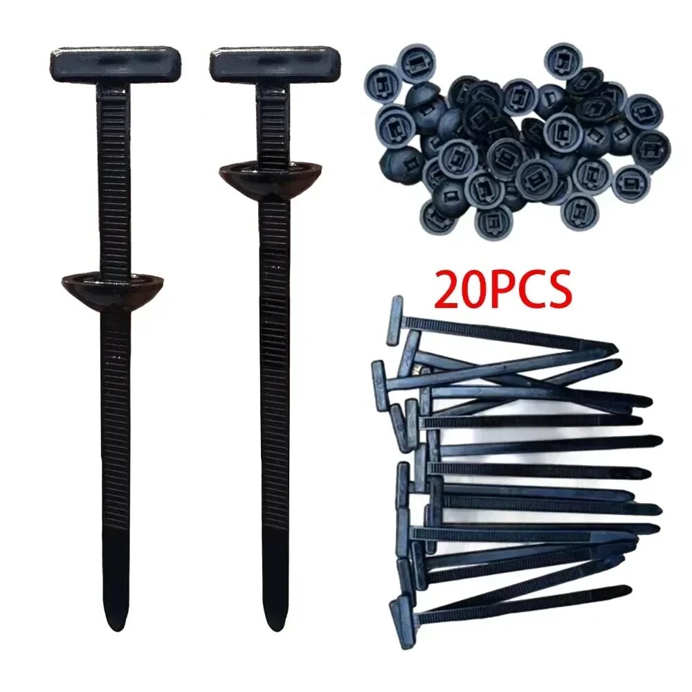 20/50100 шт. универсальная нейлоновая универсальная пряжка для кабельной стяжки, нейлоновая пряжка, фиксатор кабельной стяжки, сверхмощные нейлоновые стяжки на молнии, самоблокирующиеся 20PCS