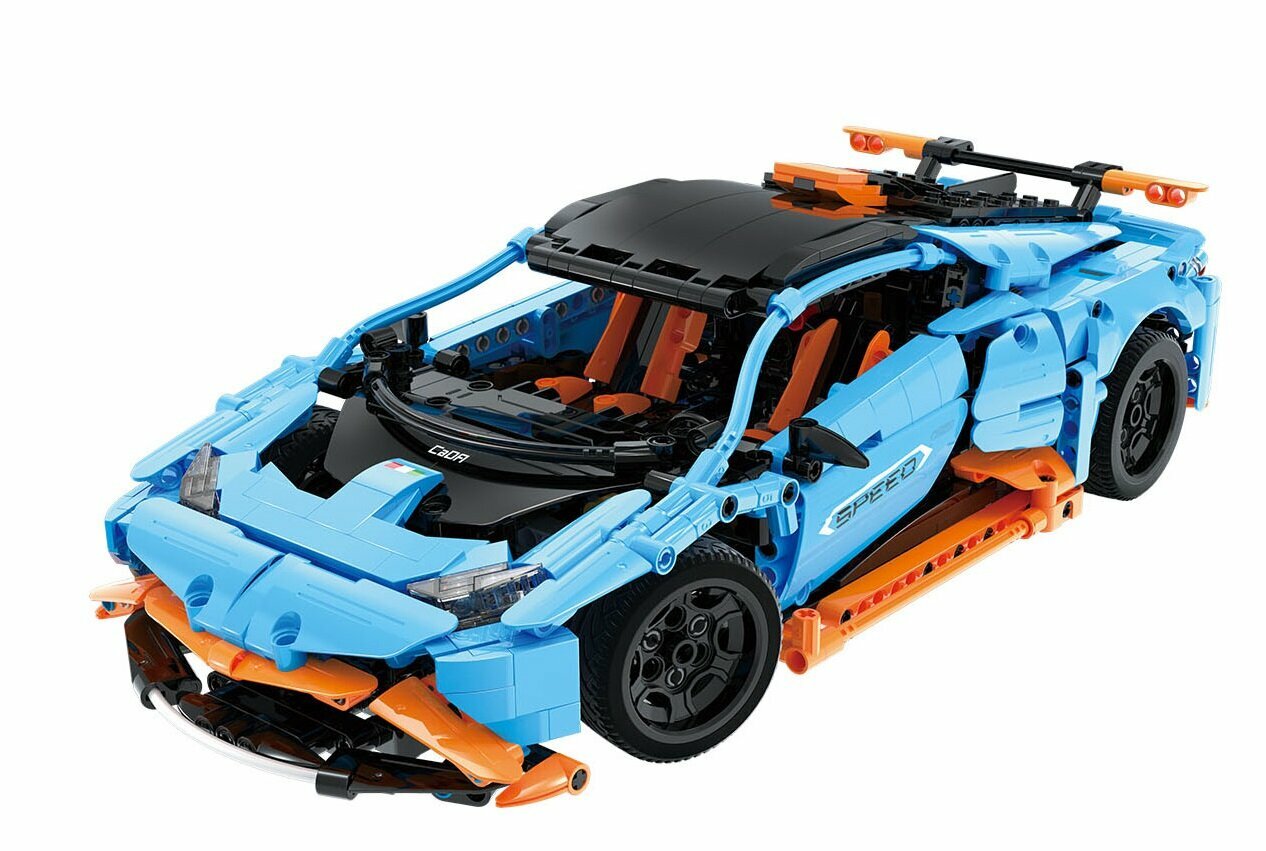 Конструктор CaDA Racing Cars Speed Cowboy, 1120 деталей, пластик, для мальчиков и девочек