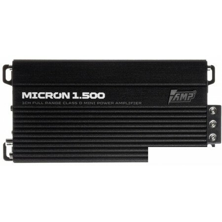 Автомобильный усилитель AMP Micron 1.500, 1 канал, 10-50000 Гц,