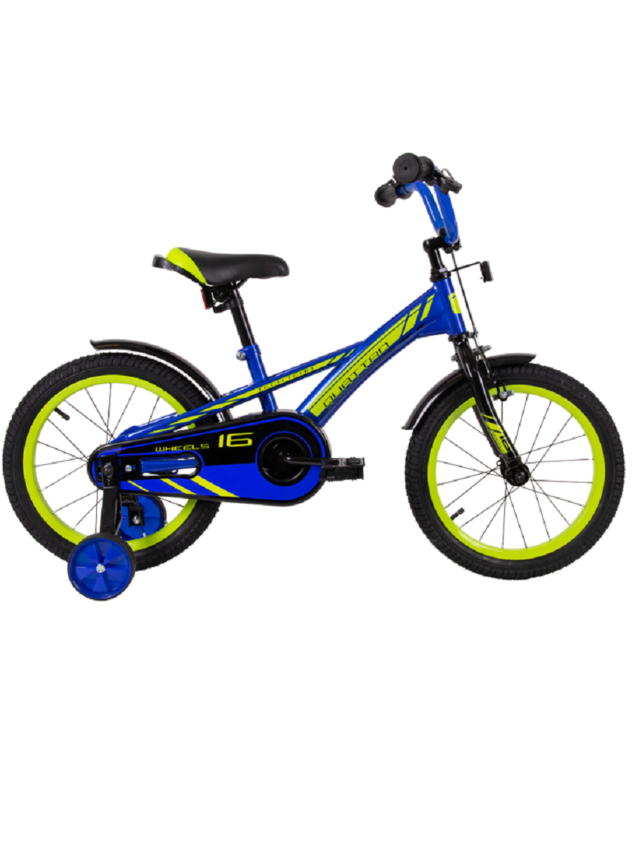 Велосипед детский Tech Team Quattro 16" синий (сталь)