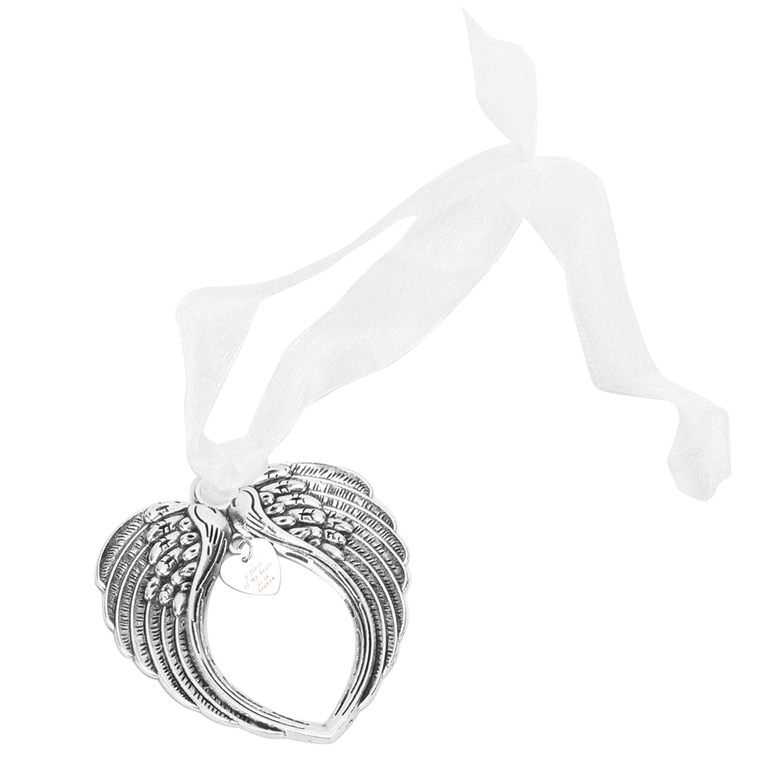 Декоративное украшение в виде ангельских крыльев, искусно выполненное из фарфора, напоминающее о прошлом. Рождественское украшение на память.